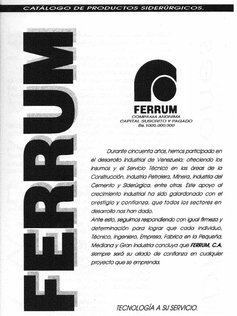 Catálogo FERRUM PDF | PDF | Sólidos cristalinos | Rieles