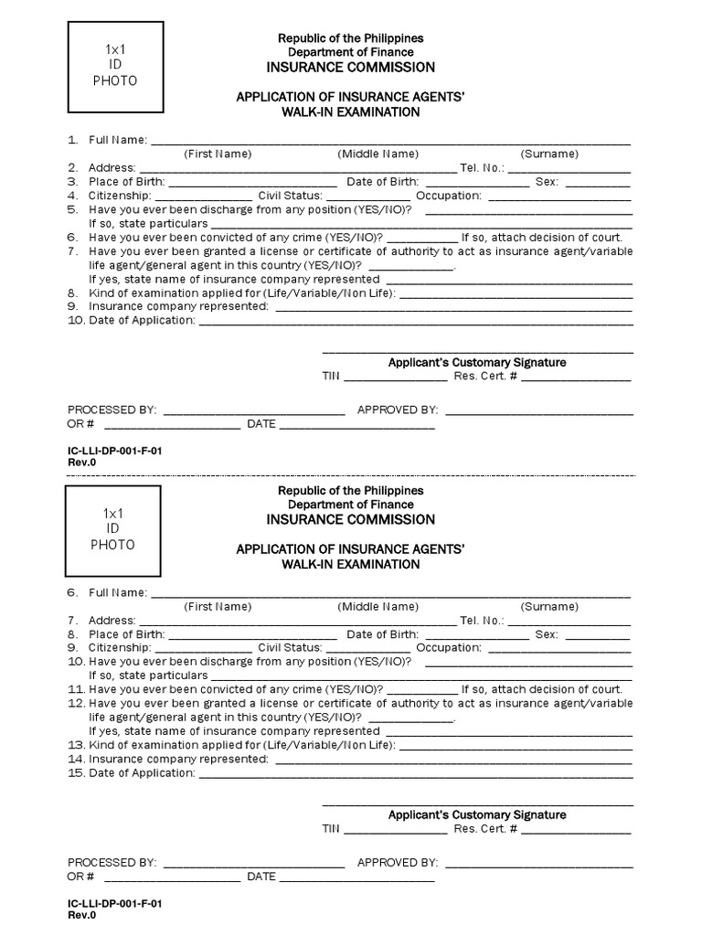 Insurance Agent Exam Application | PDF | Virtue | Public Law