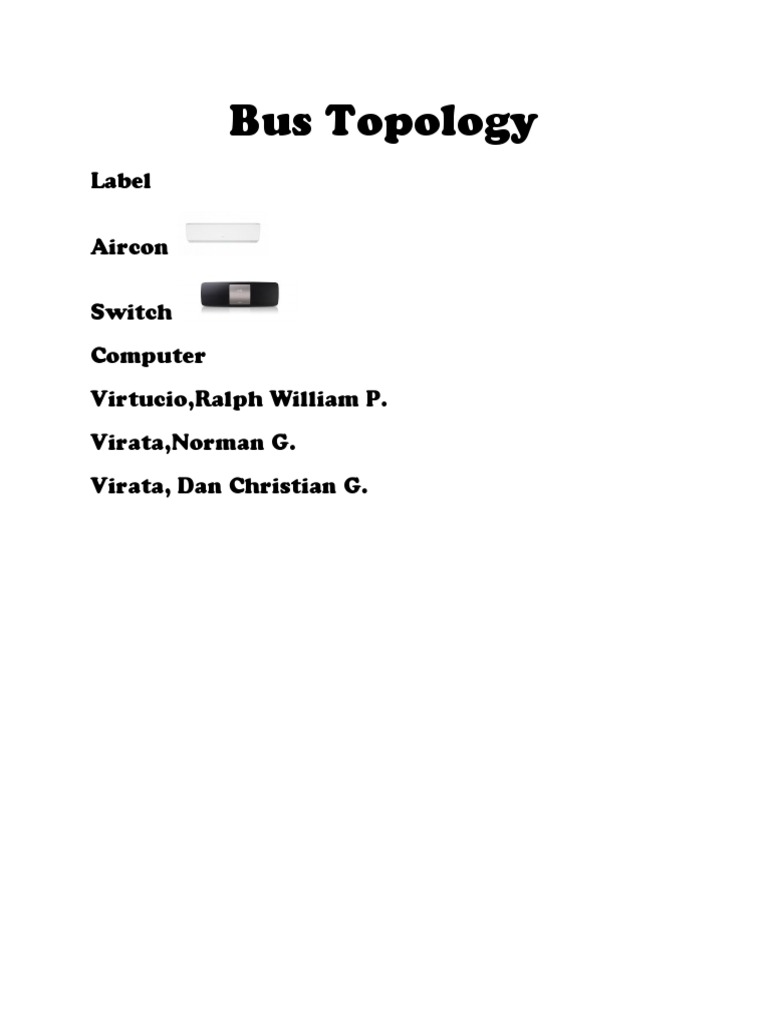 Bus Topology | PDF