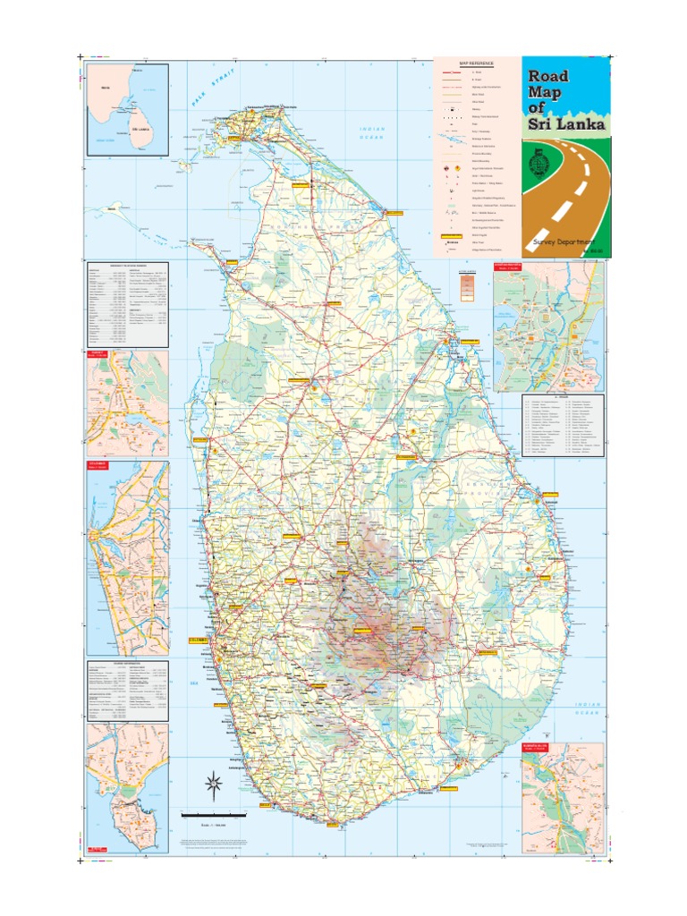 Road Road: Road Map Map Map of of of Sri Lanka Sri Lanka Sri Lanka ...