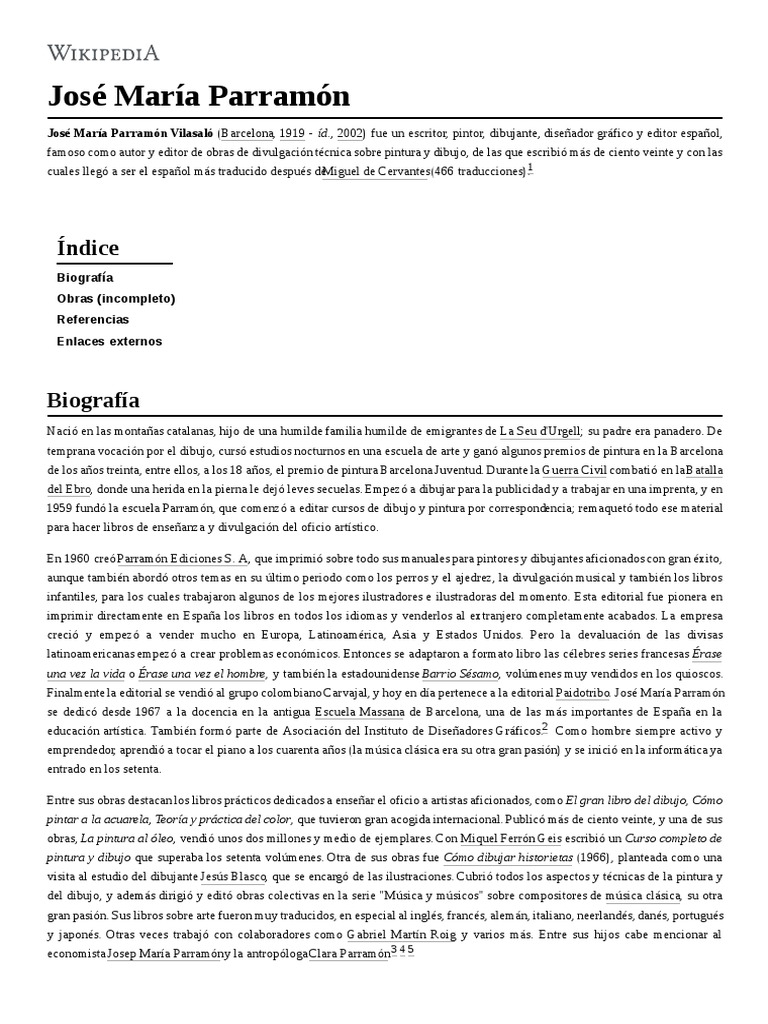 José María Parramón | PDF | Pinturas | Pintura al óleo