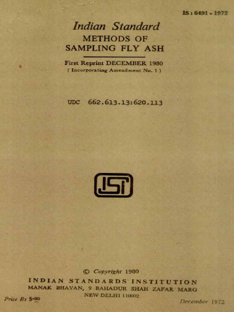 Fly Ash Sampling Methods Guide | PDF | Fly Ash | Mortar (Masonry)