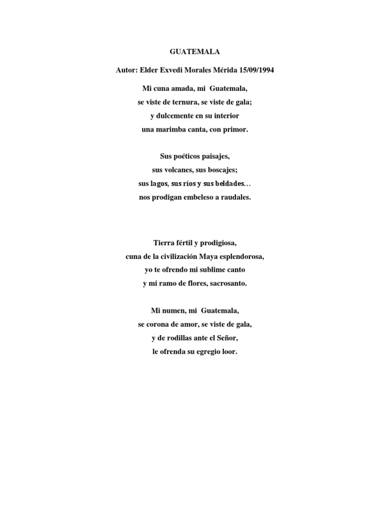 Poem As Guatemala | PDF