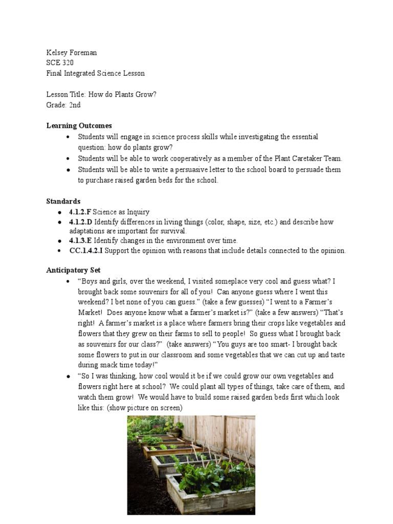Grade 2 - How Do Plants Grow Science | PDF | Inquiry | Science