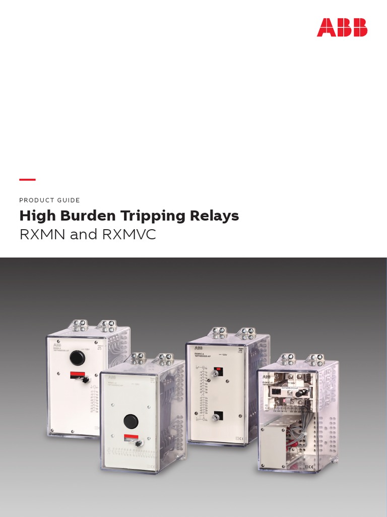 4CAE000328 A en High Burden Tripping Relay | PDF | Relay | Inductor