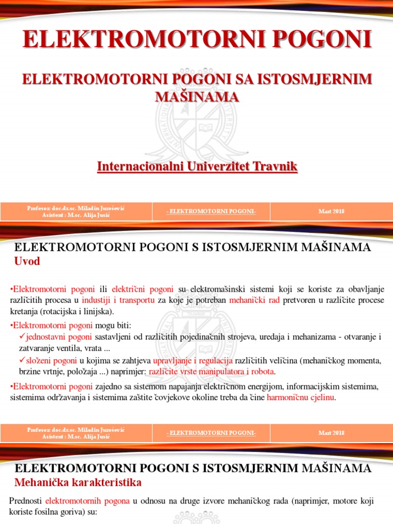 Elektromotorni Pogoni 1.DIO | PDF