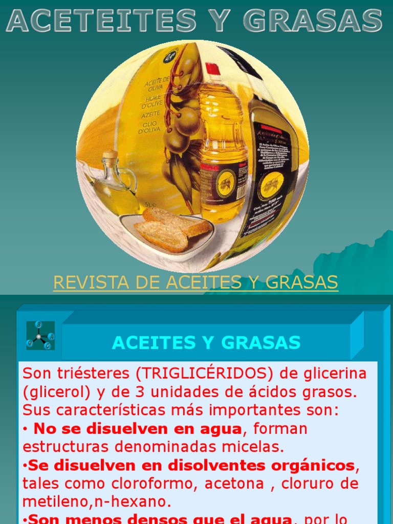 Estructura y Análisis de Aceites y Grasas | PDF | Jabón | Petróleo