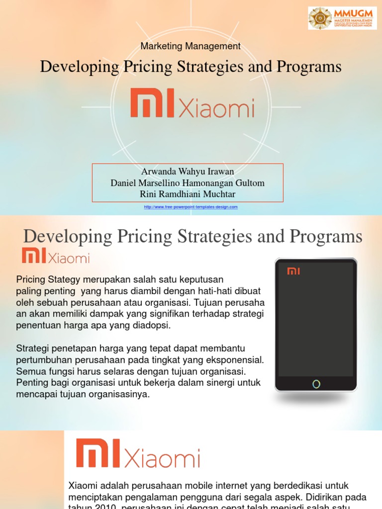 XIAOMI - Pricing Strategy | PDF