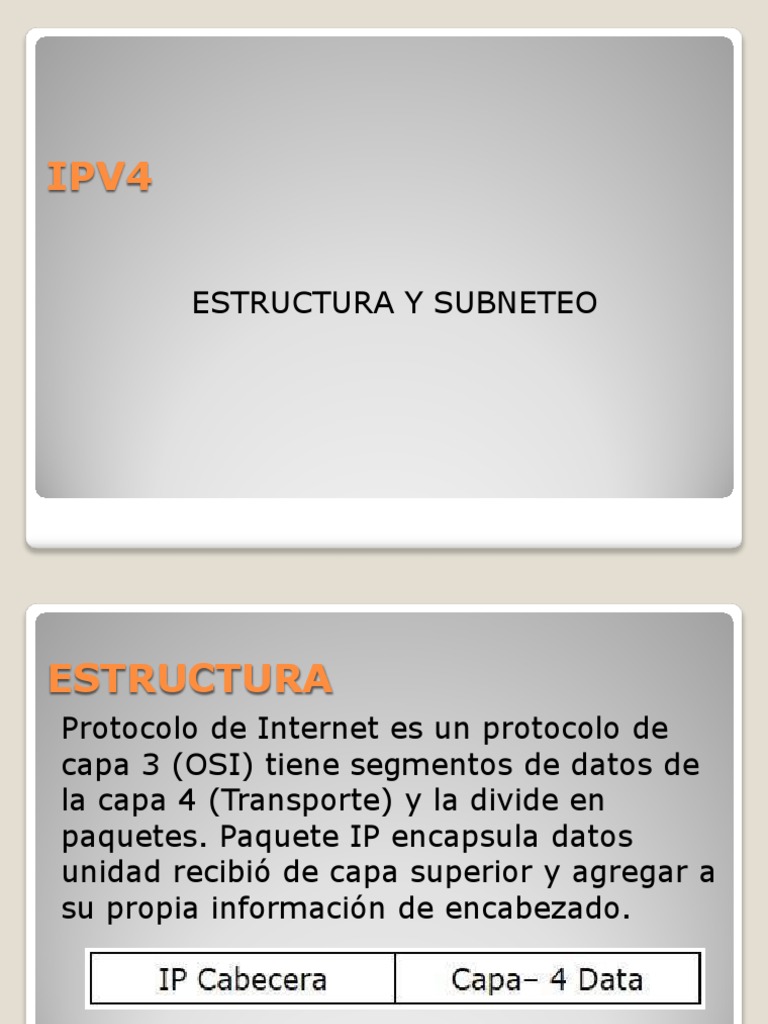 Estructura IPv4 y IPv6 | PDF | Protocolos de internet | Yo Pv6