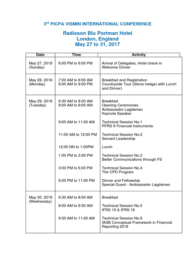London Conference Program | PDF