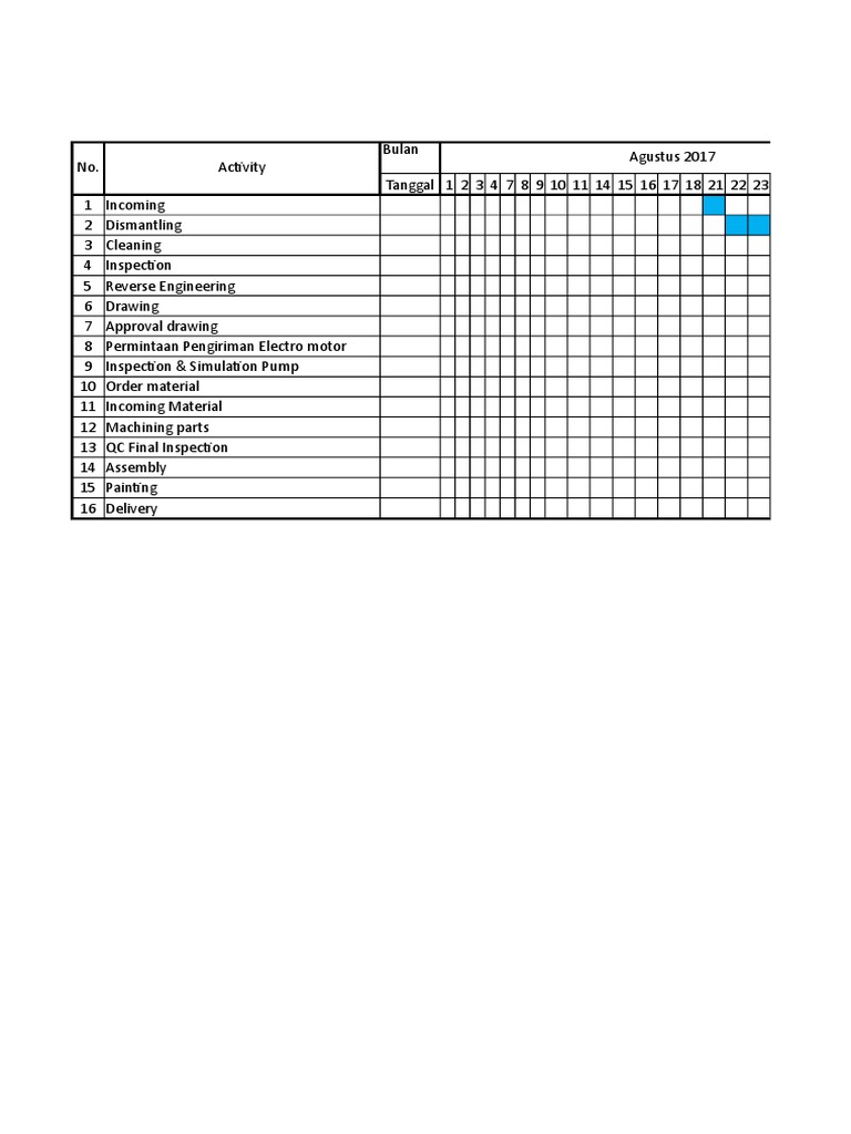Pump Maintenance Schedule 2017-2018 | PDF