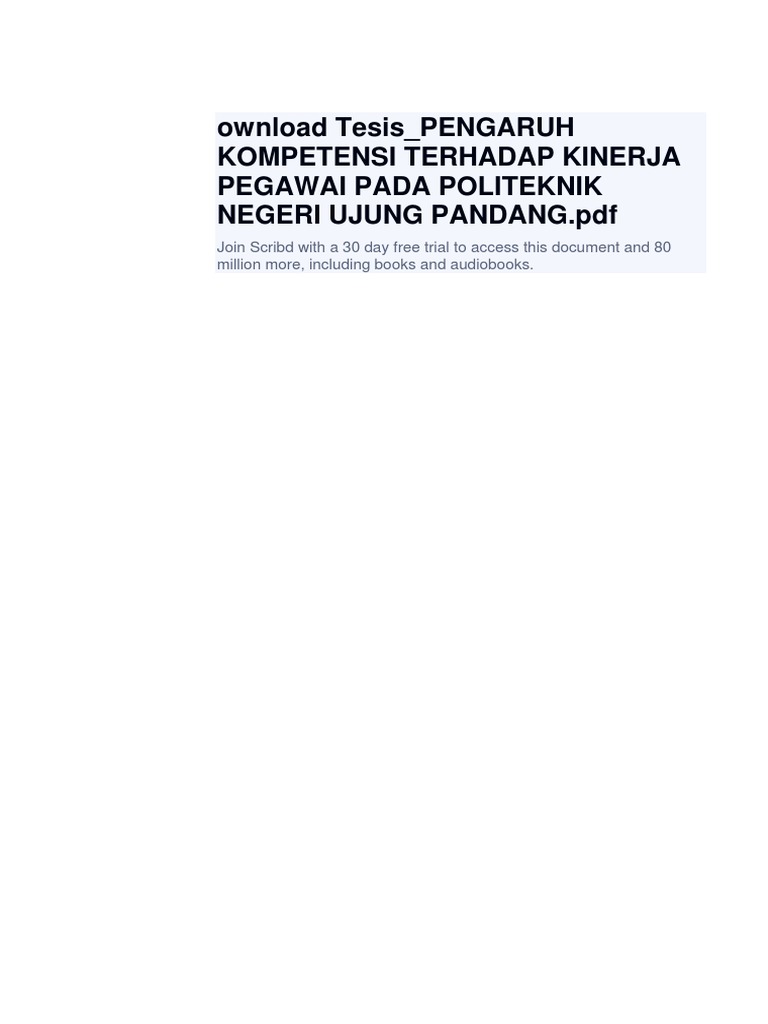Competency Impact on Employee Performance | PDF | E Books | Y ...