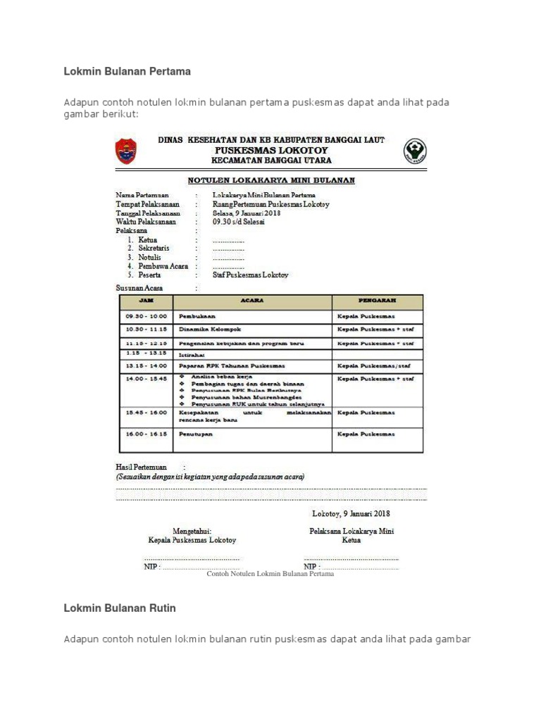 Lokmin Bulanan Pertama | PDF | Pengembangan Diri