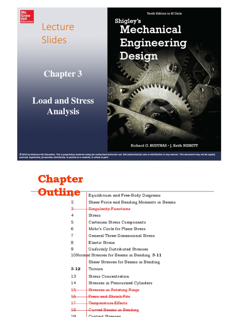 Chapter-3 Load and Stress Analysis | PDF | Bending | Young's Modulus