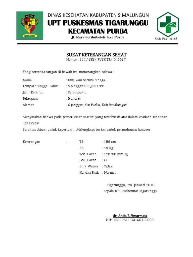 Contoh Kepala Surat Untk SK | PDF
