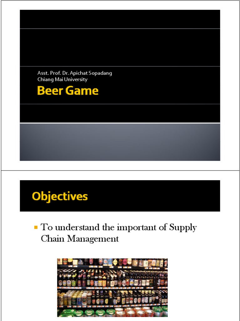 Beer Game | PDF | Technology & Engineering | Computers