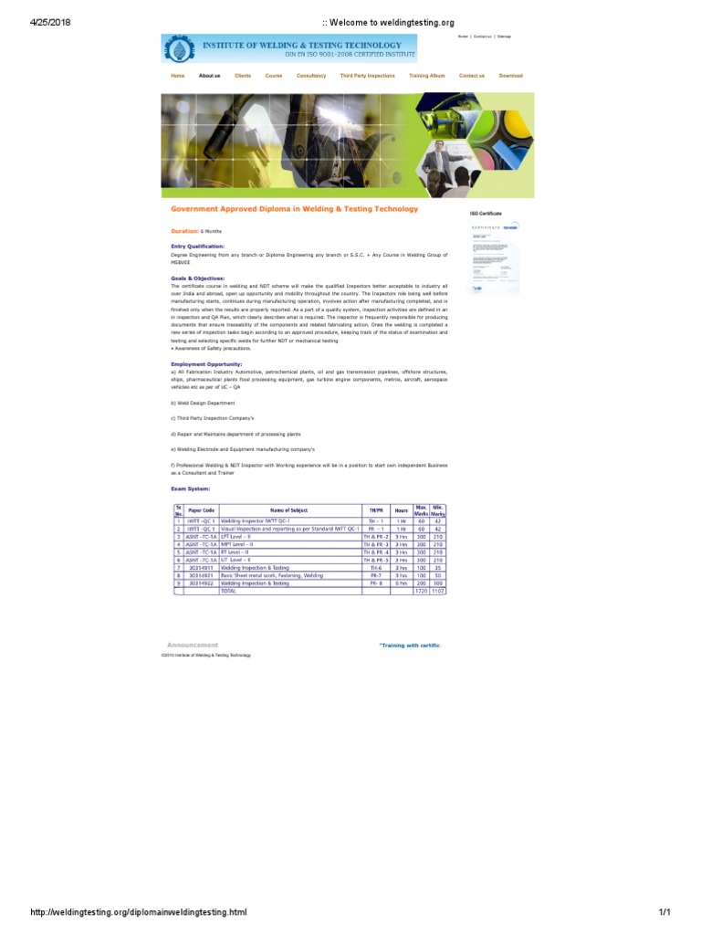 Welcome To | PDF | Nondestructive Testing | Welding