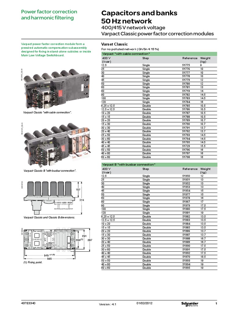 Capacitor Bank Schneider | Capacitor | Power Supply