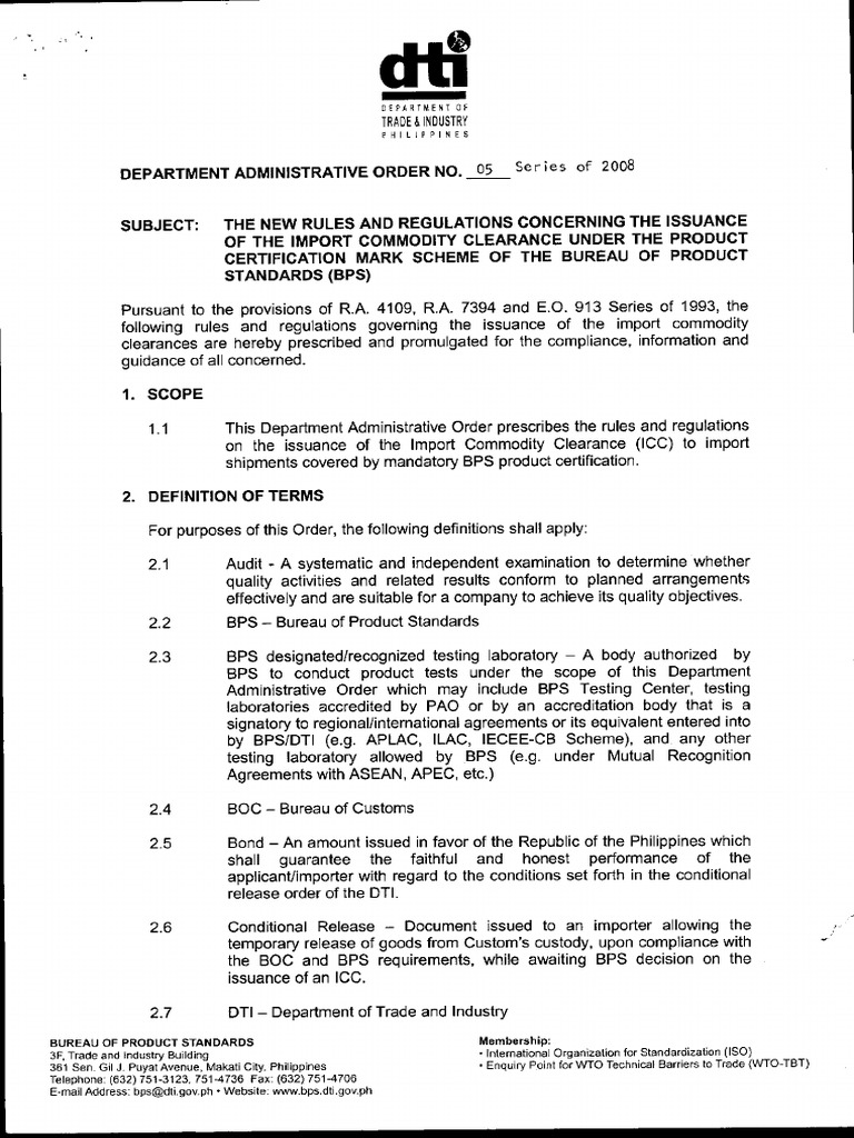 DAO 05 2008 - Icc PDF | PDF