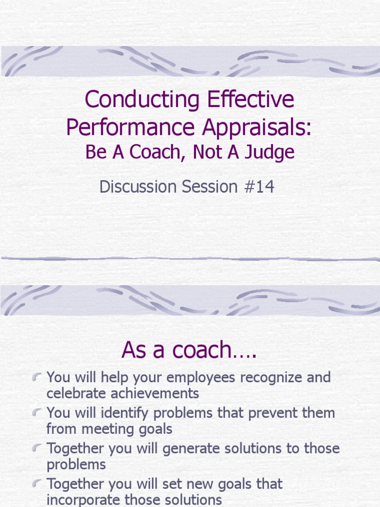 Conducting Effective Performance Appraisals | PDF | Performance ...