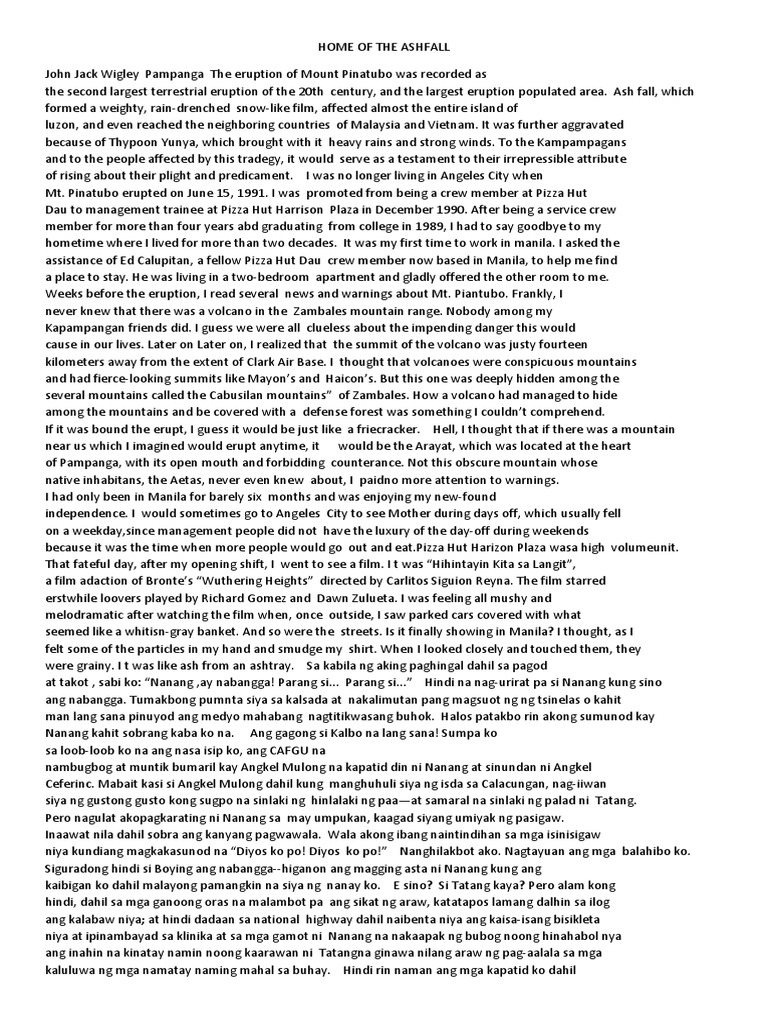 The Home of The Ashfall | PDF | Nature