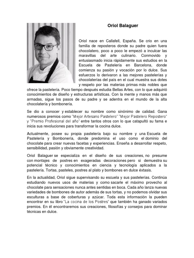 ORIOL | PDF | Postres | Science