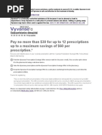 Vyvanse Savings Card | PDF | Prescription Drugs | Medicine