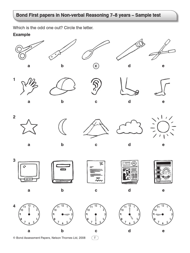 7-8-non-verbal-reasoning-bond-1st-level-paper.pdf | Educational ...