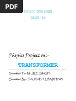 Transformers Project Class 12 | PDF | Transformer | Inductor