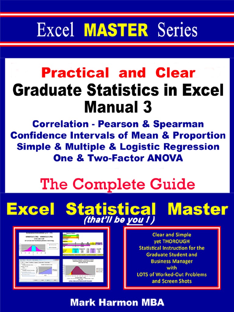 Graduate Statistics in Excel Manual 3 S | PDF | Logistic Regression ...