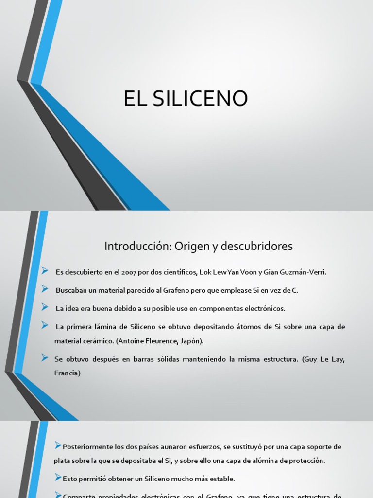El Siliceno | PDF | Grafeno | Silicio