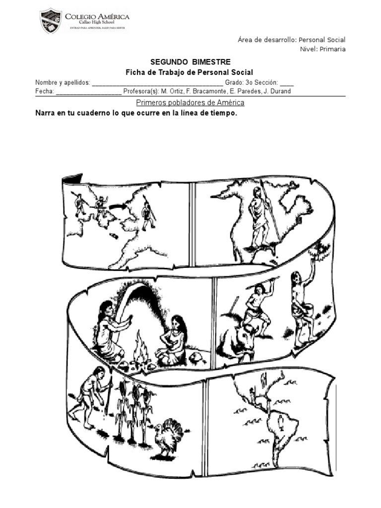 Hojas De Trabajo Sobre Nativos Americanos En Formato Pdf