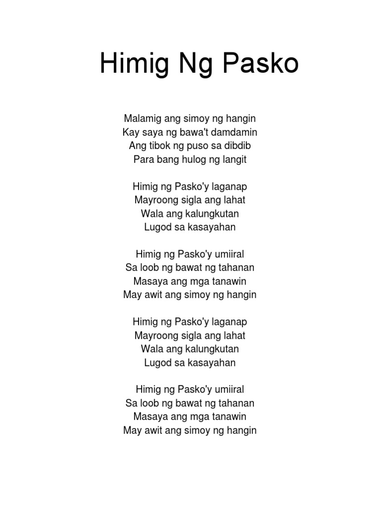 Himig NG Pasko | PDF