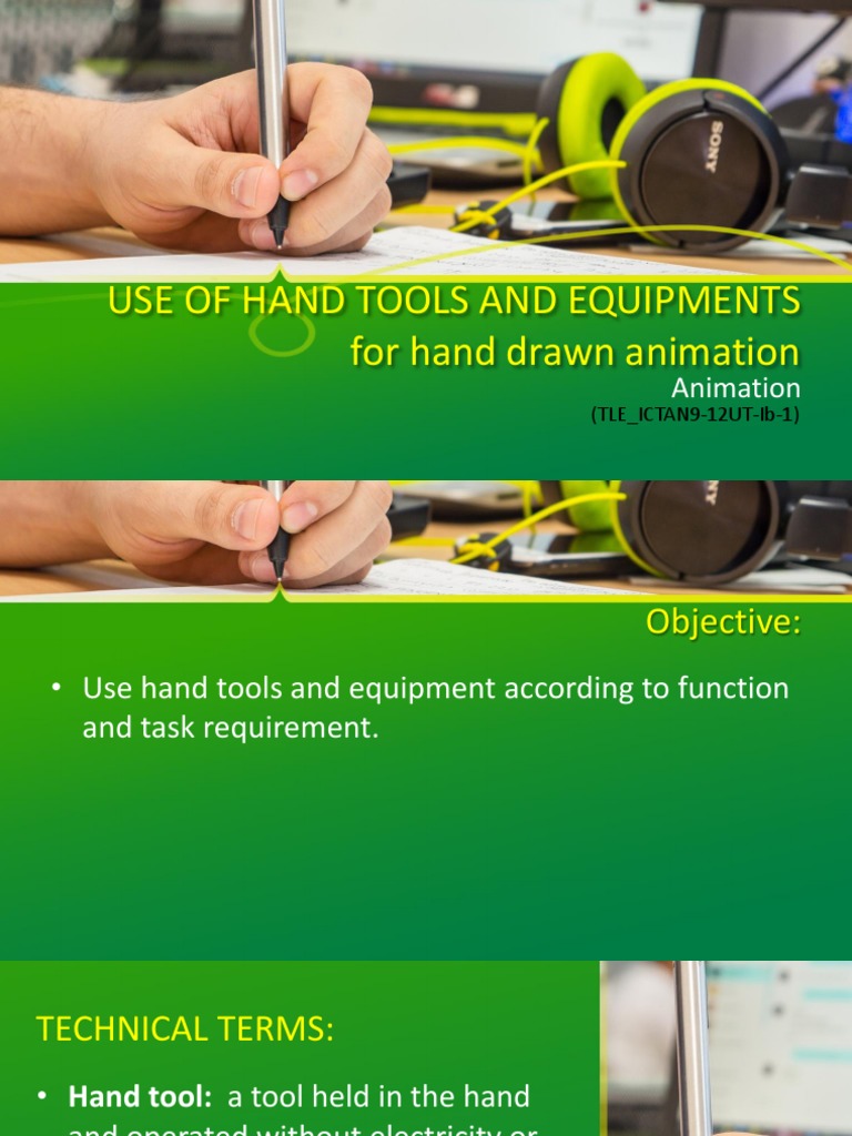 Hand Tools and Equipment For Hand Drawn Animation | PDF