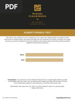 Rathus Assertive Scale | PDF | Social Psychology | Behavioural Sciences