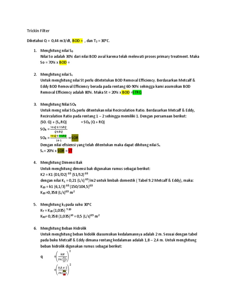 Tricking Filter | PDF