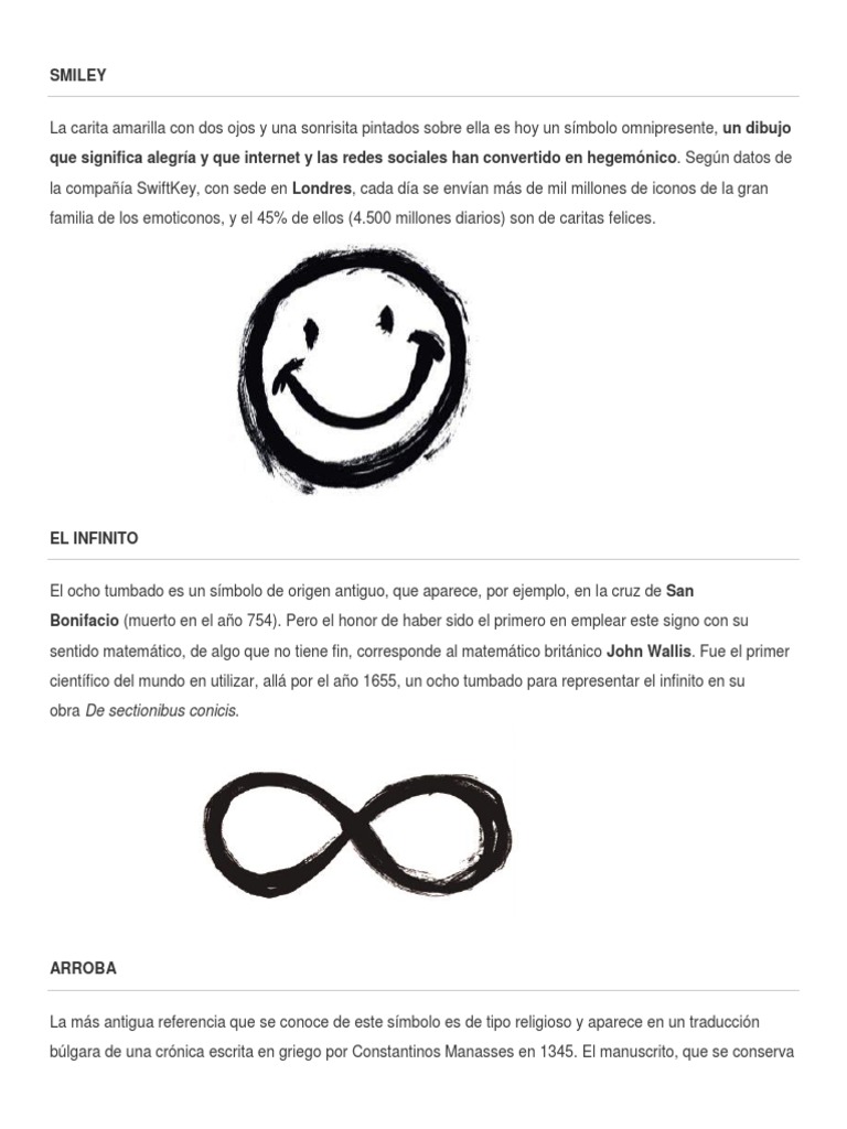 10 Simbolos Universales Imagen y Definición | PDF | Dólar | Los símbolos