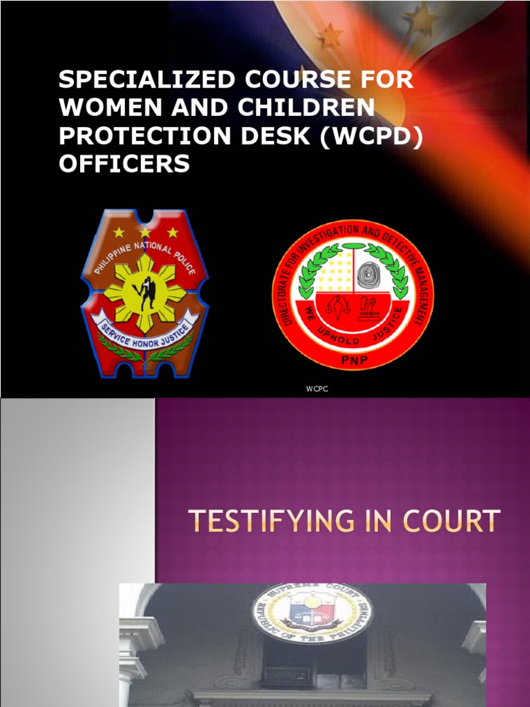 Specialized Course For Women and Children Protection Desk (WCPD ...