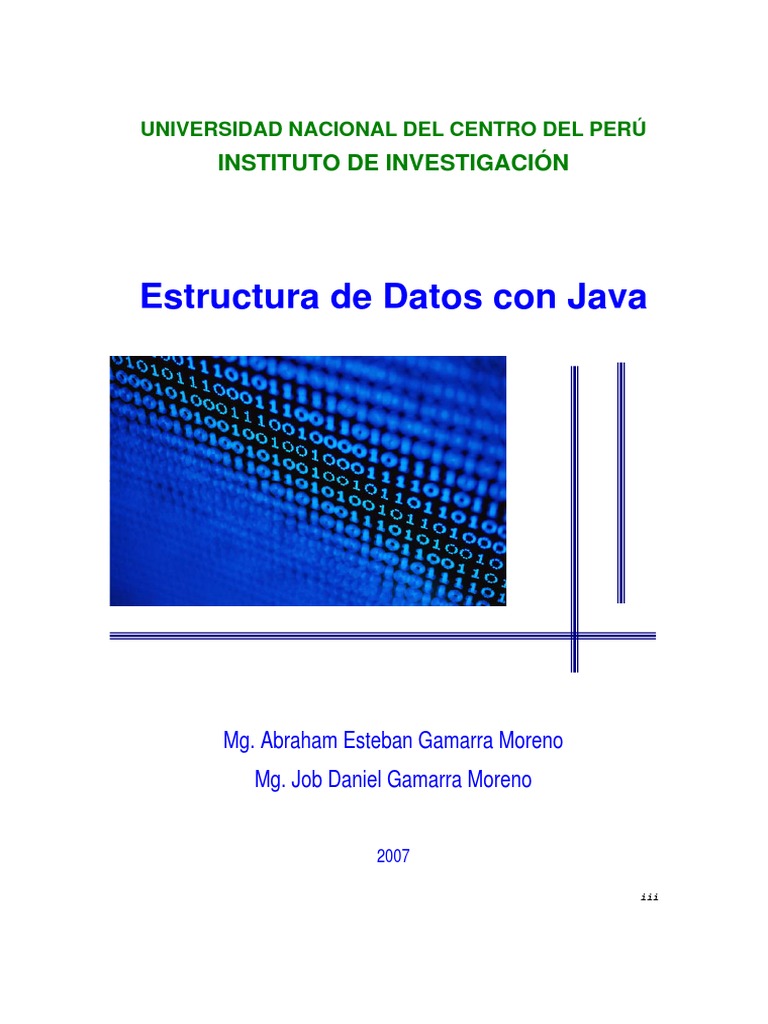 Estructura de Datos Con Java | PDF | Java (lenguaje de programación ...