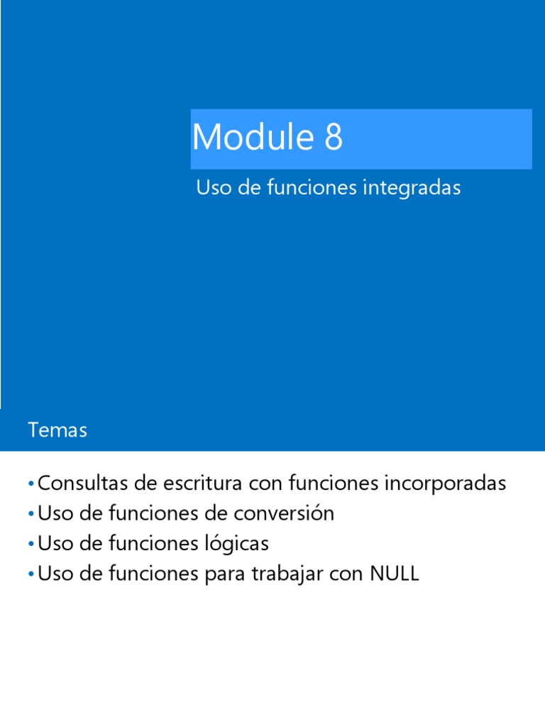 Funciones SQL Server y Conversiones | PDF | SQL | Servidor SQL de Microsoft