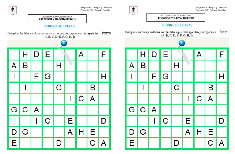 Sudoku de Letras | PDF