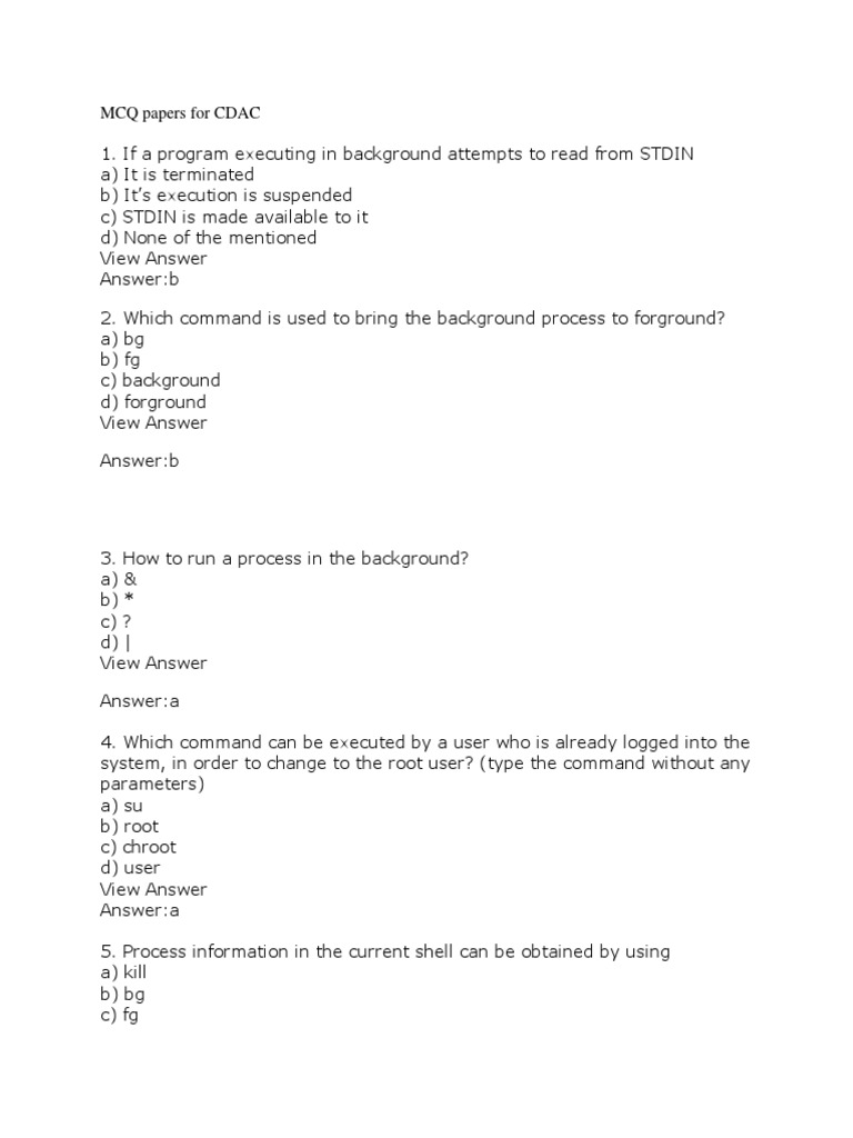 MCQ All | PDF | Process (Computing) | Computer Program