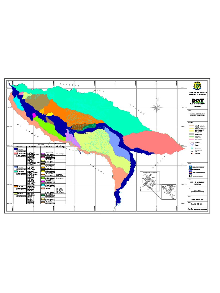 Cuencas municipio de Popayán (Cauca)