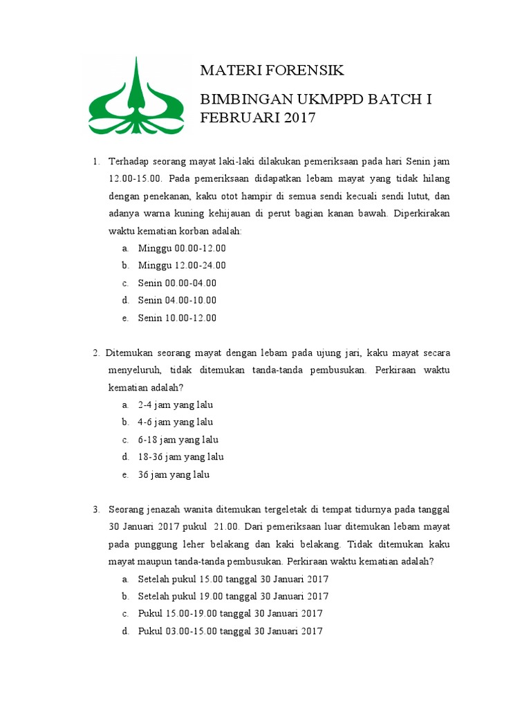 Materi Forensik | PDF