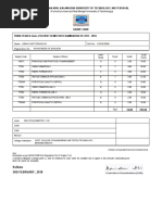 8th Sem Marksheet | PDF | Academia