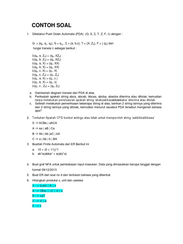 Contoh Soal Tbo PDF | PDF