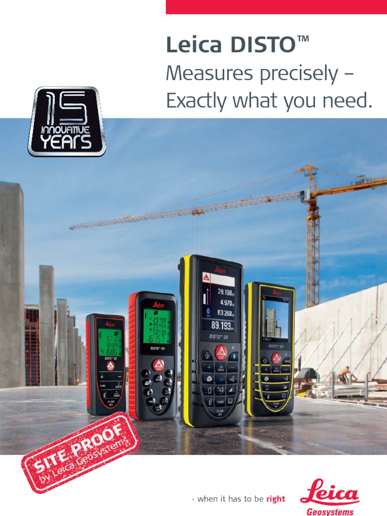 Leica DISTO: Measures Precisely - Exactly What You Need | PDF
