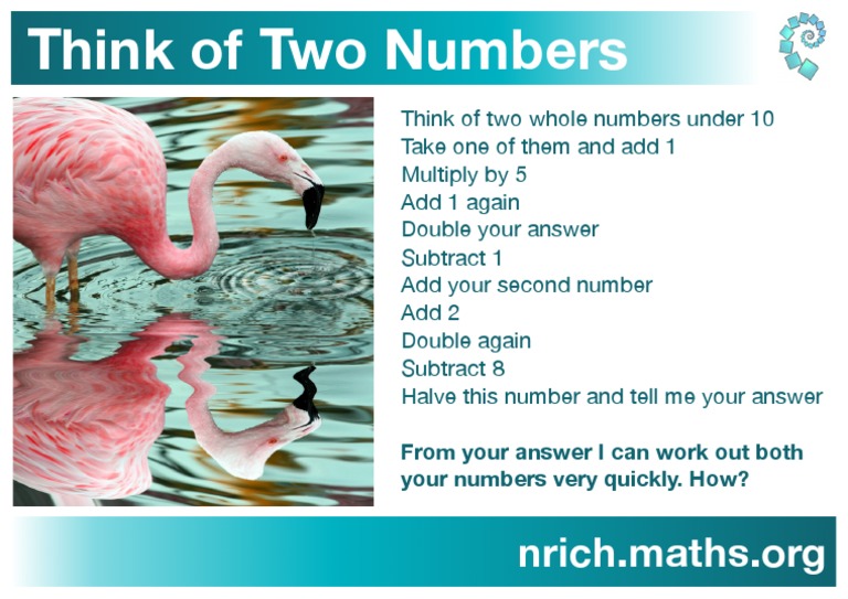 From Your Answer I Can Work Out Both Your Numbers Very Quickly. How? | PDF