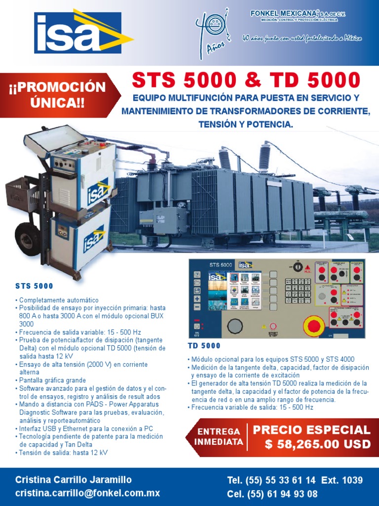 Flyer Isa - Sts 5000 TD 5000 - CC | PDF