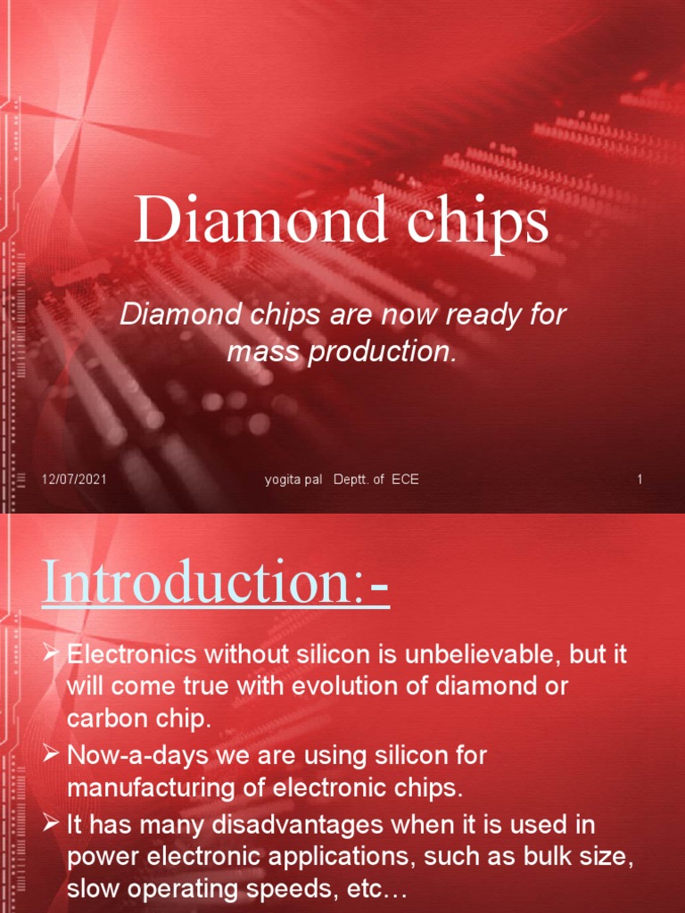 Diamond Chips: Diamond Chips Are Now Ready For Mass Production | PDF ...
